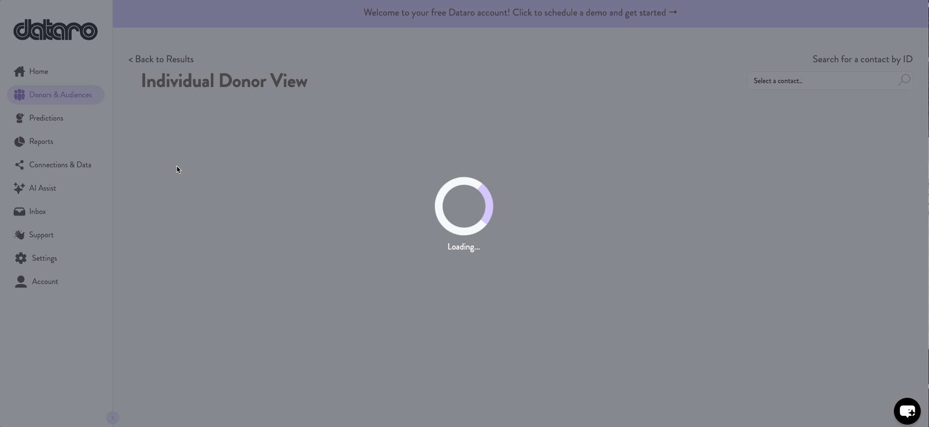 Individual Donor View